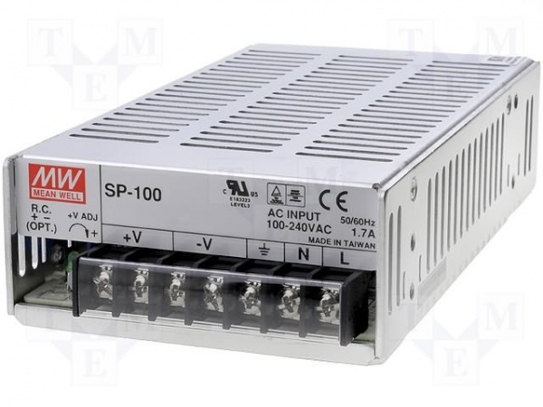 SP-100-5 mean well Импульсный блок питания 100W, 5V, 0-20A купить в ...