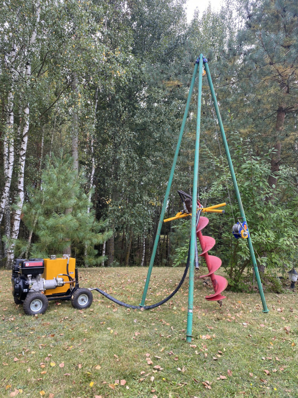 Ямобур гидравлический для земляных работ с реверсом IRON MOLE М11-450 ...