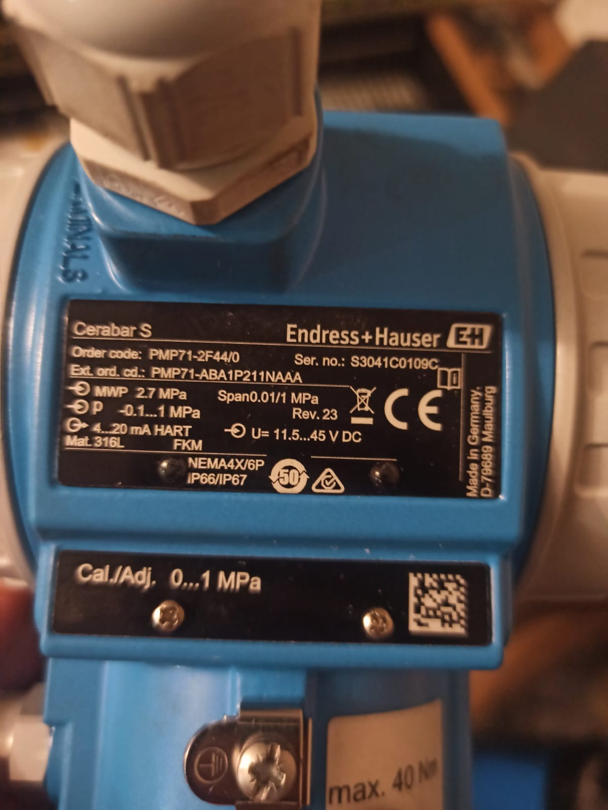 Преобразователь давления ENDRESS+HAUSER PMP71 купить в Ростове-на-Дону ...